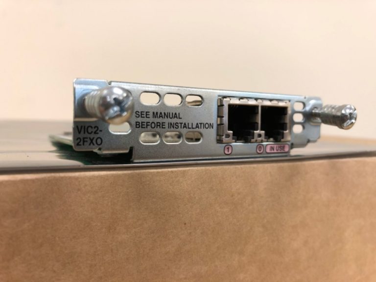 Cisco VIC2-2FXO 2-Port FXO Voice/Fax Interface Card – Technobu
